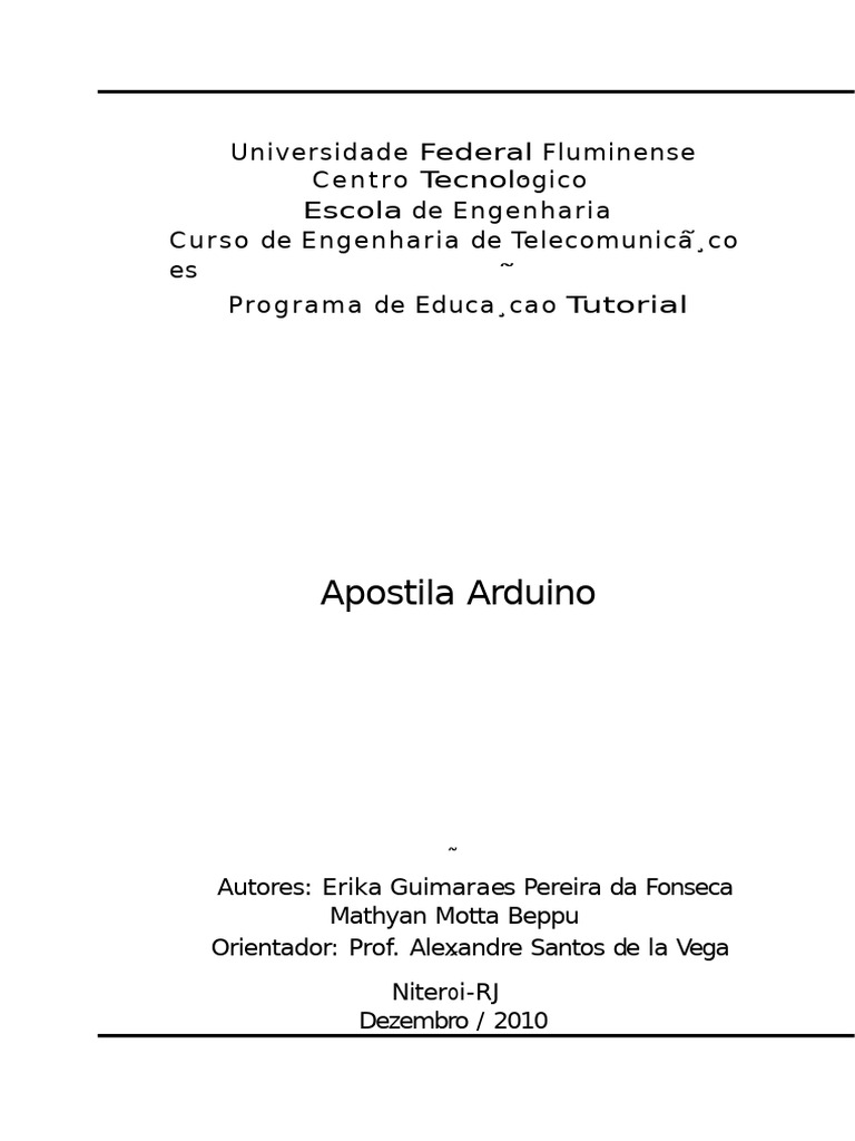 Consulta-Apostila Arduino | PDF
