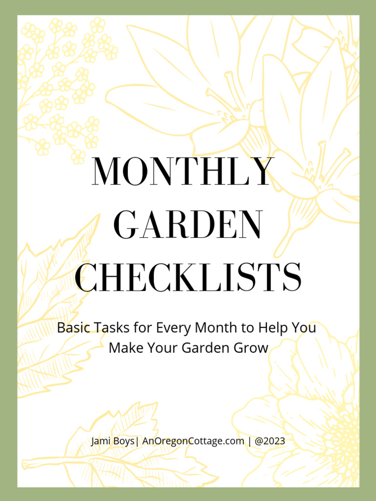 Garden Tasks Checklists | PDF