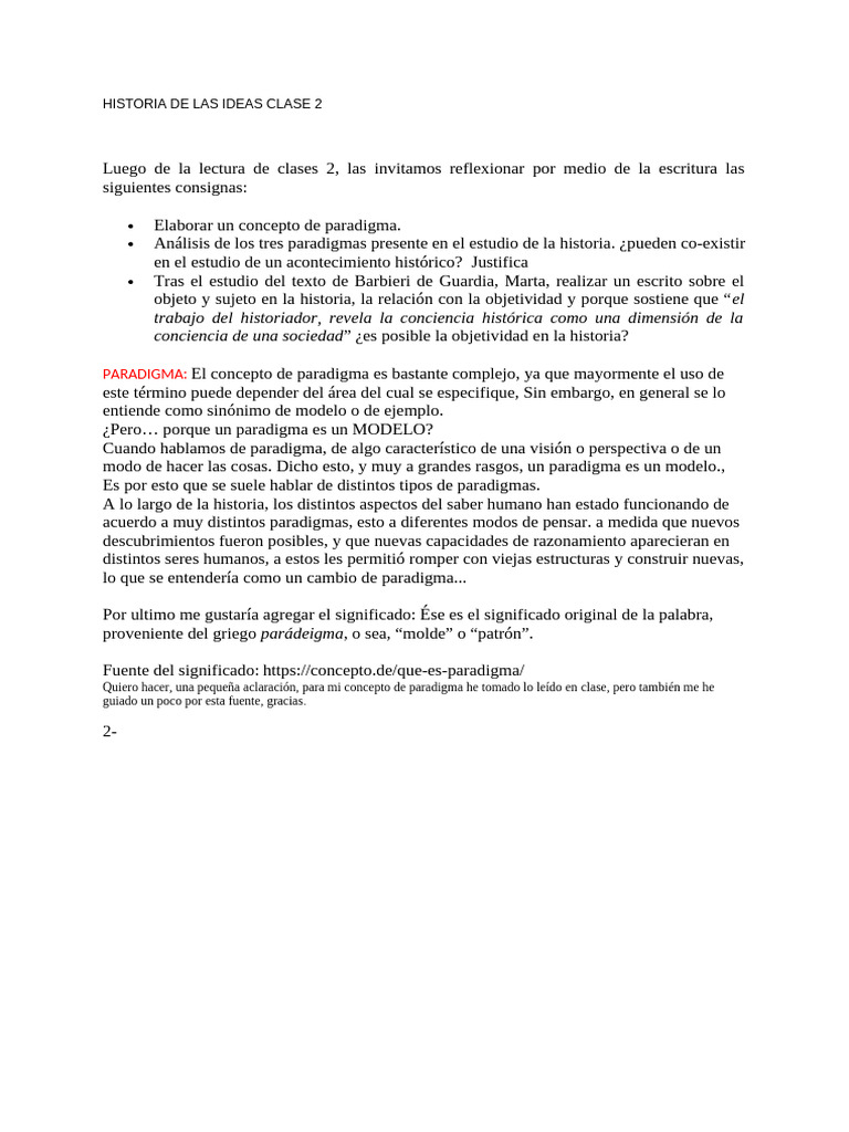 Historia de Las Ideas Clase 2 | PDF