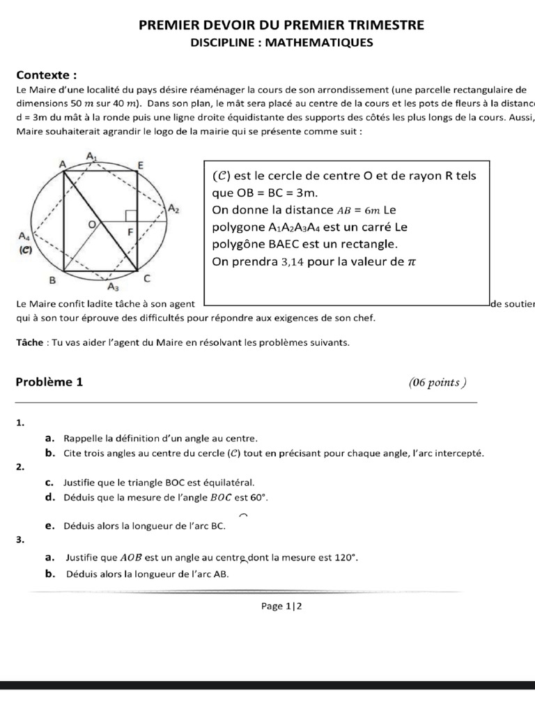 Devoir Maths 4eme | PDF