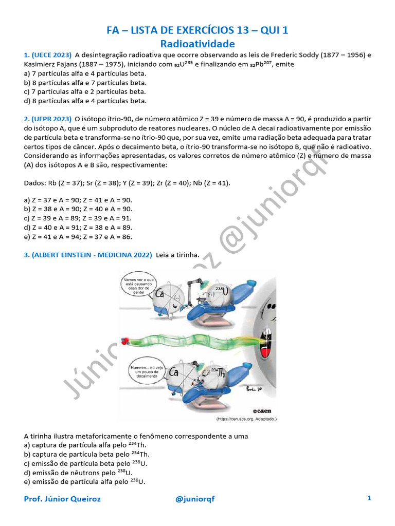 FA - L13 - Radioatividade | PDF