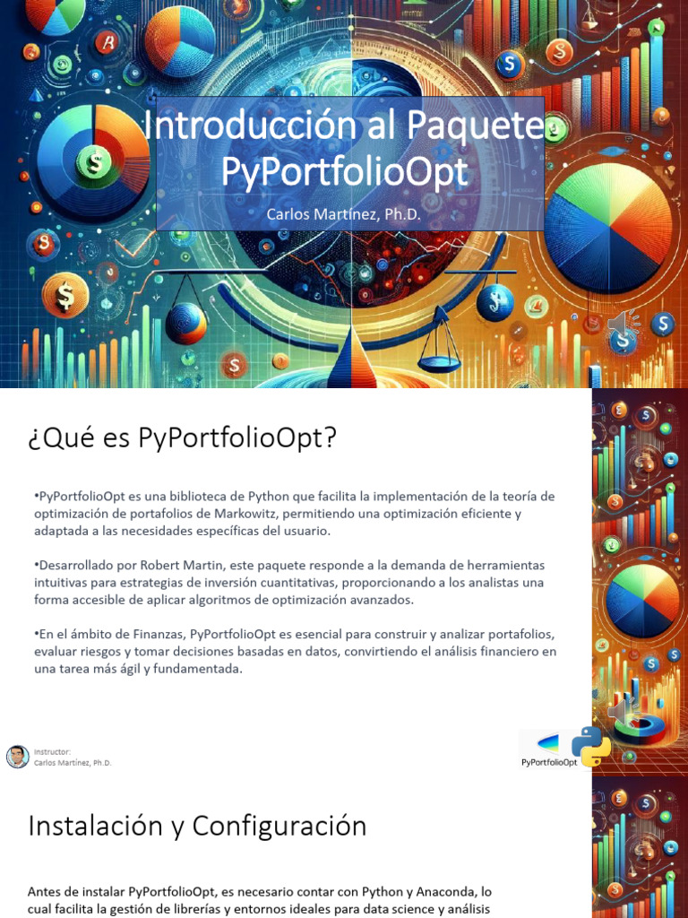 Introducción al Paquete PyPortfolioOpt | PDF