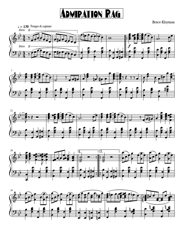 Admiration Rag | PDF