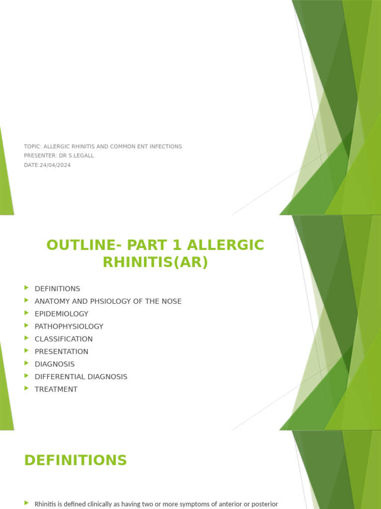 Allergic Rhinitis | PDF