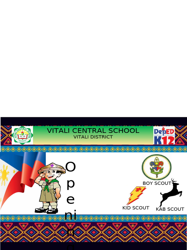 Vitali Central School Scout Opening Program | PDF