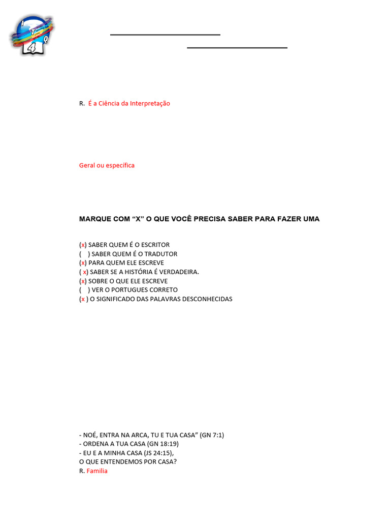 Prova Hermeneutica | PDF