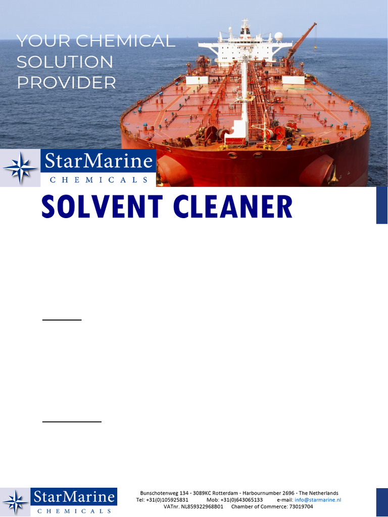 Solvent Cleaner | PDF