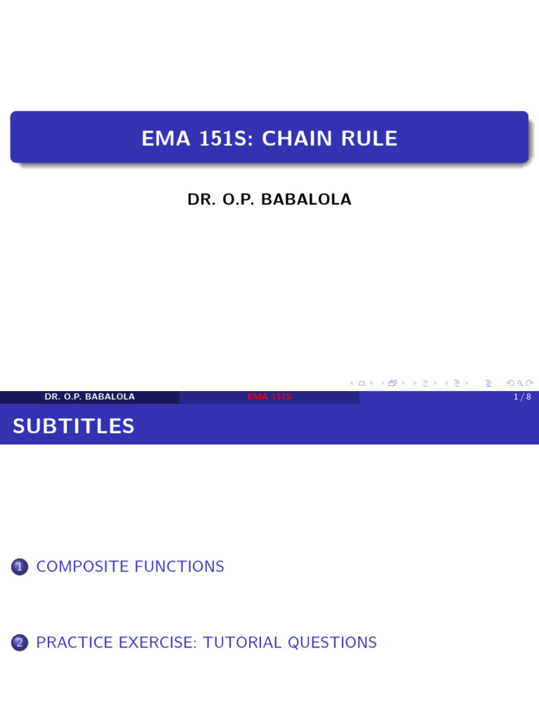 Chain Rule Pdf