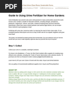 Fermenting Urine for Soil Fertility | PDF | Urine | Fermentation In ...