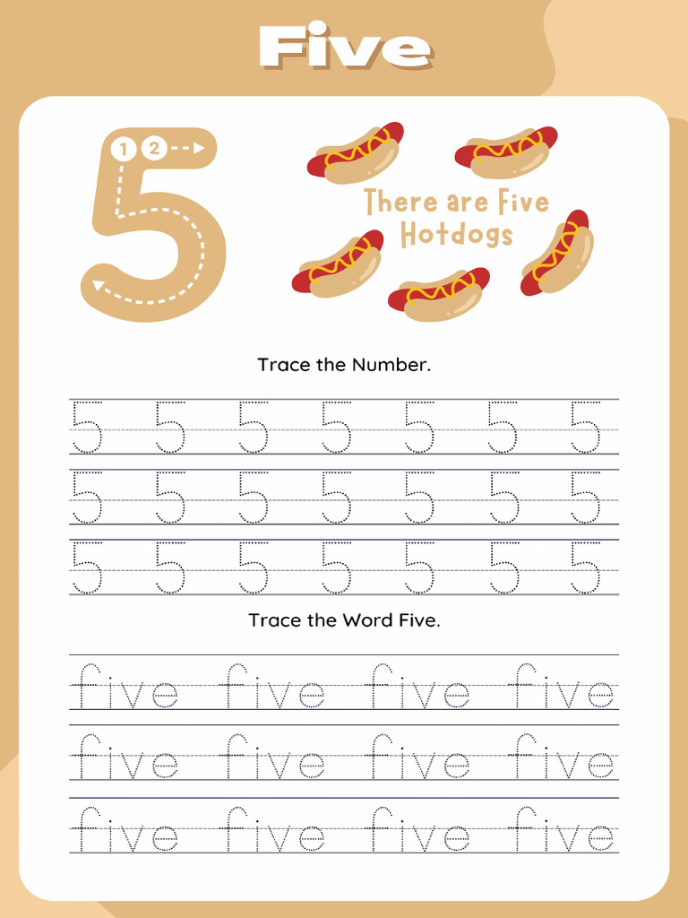 Number Five 5 Homework | PDF