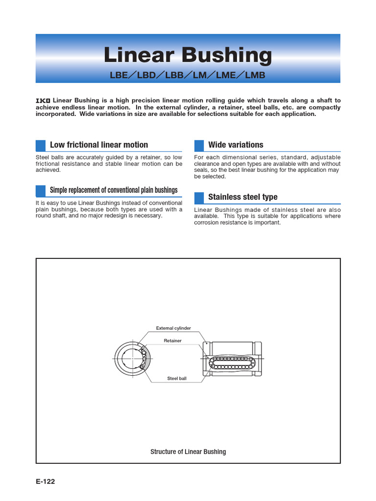 IKO Linear Bearing Catalogue | PDF