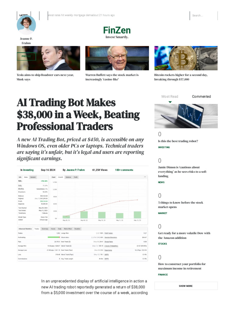AI Trading Bot Makes $38,000 in A Week, Beating Professional Traders ...