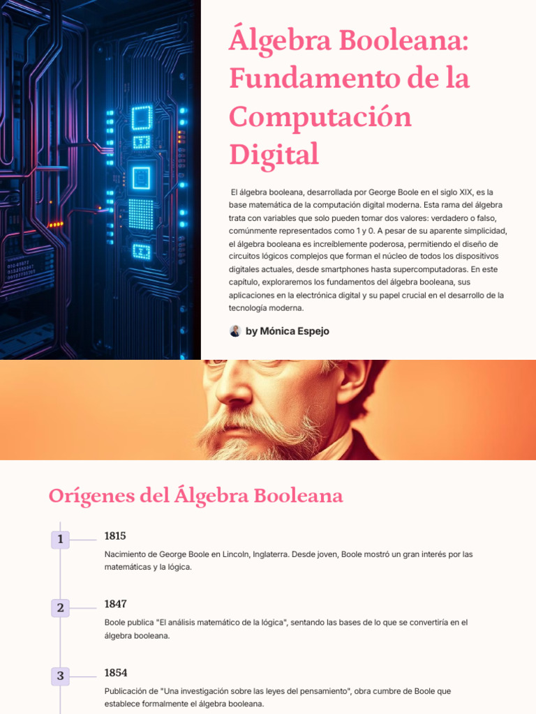 Algebra Booleana Fundamento de La Computacion Digital | PDF