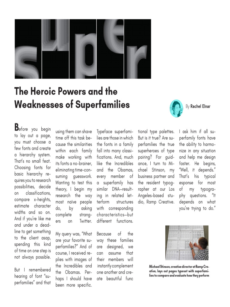The Heroic Powers and Weaknesses of Super Families | PDF