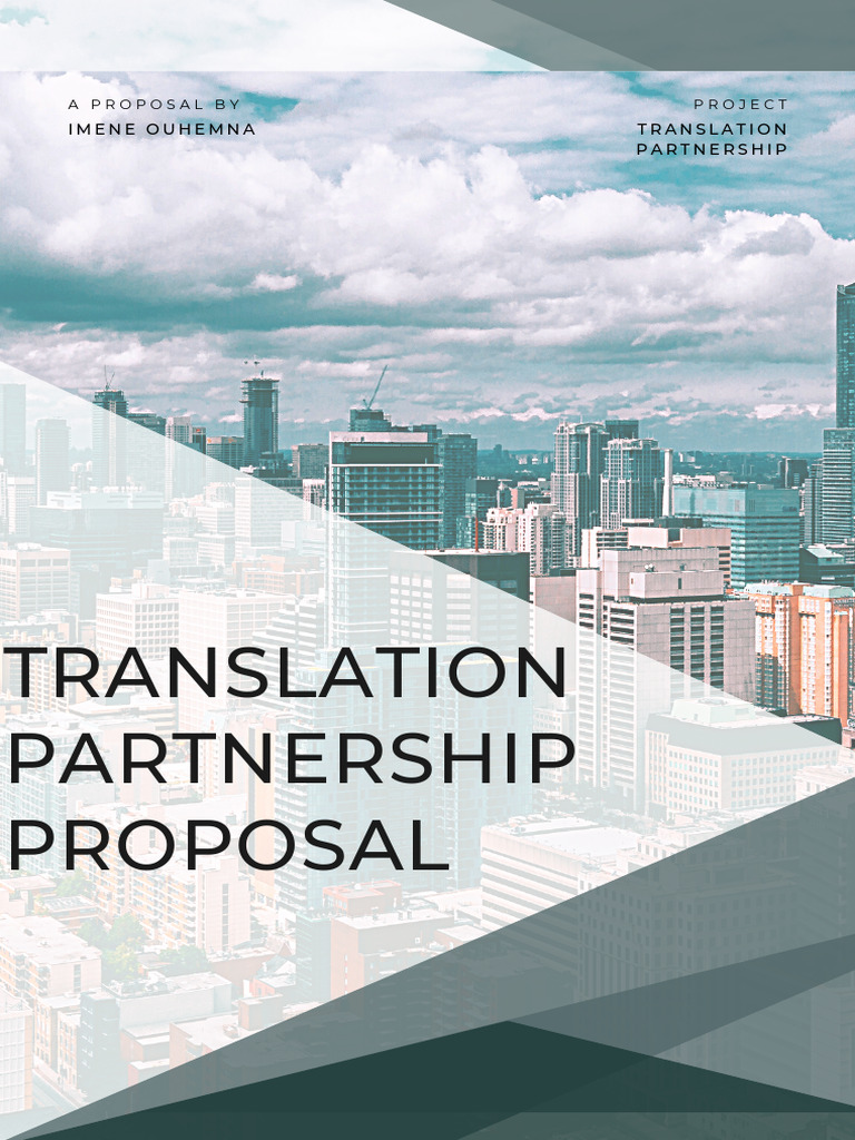 TRANSLATION Partnership Proposal | PDF | Career & Growth | Business