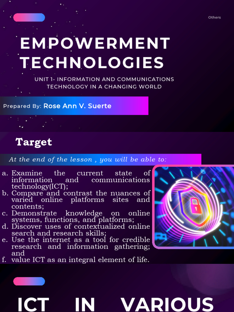 Empowerment Technologies: Rose Ann V. Suerte | PDF