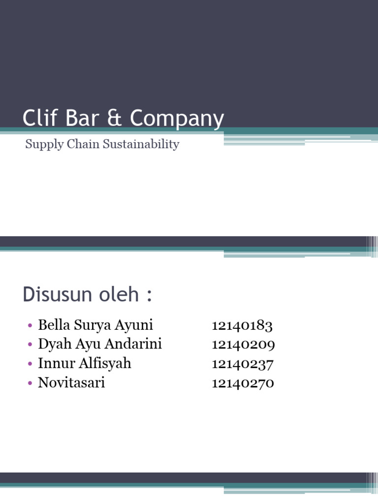 Clif Barcompany Analysis | PDF