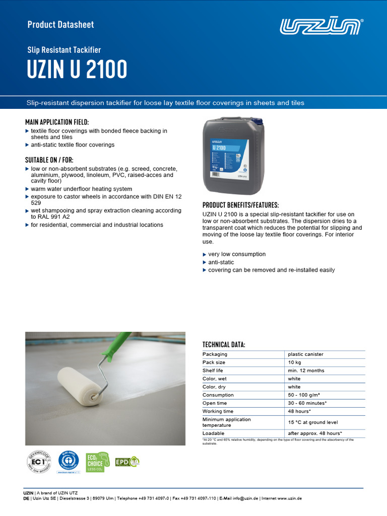 Uzin U 2100 | PDF