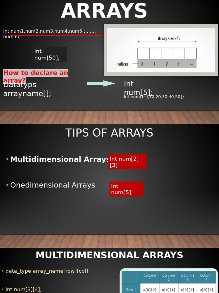 Arrays | PDF