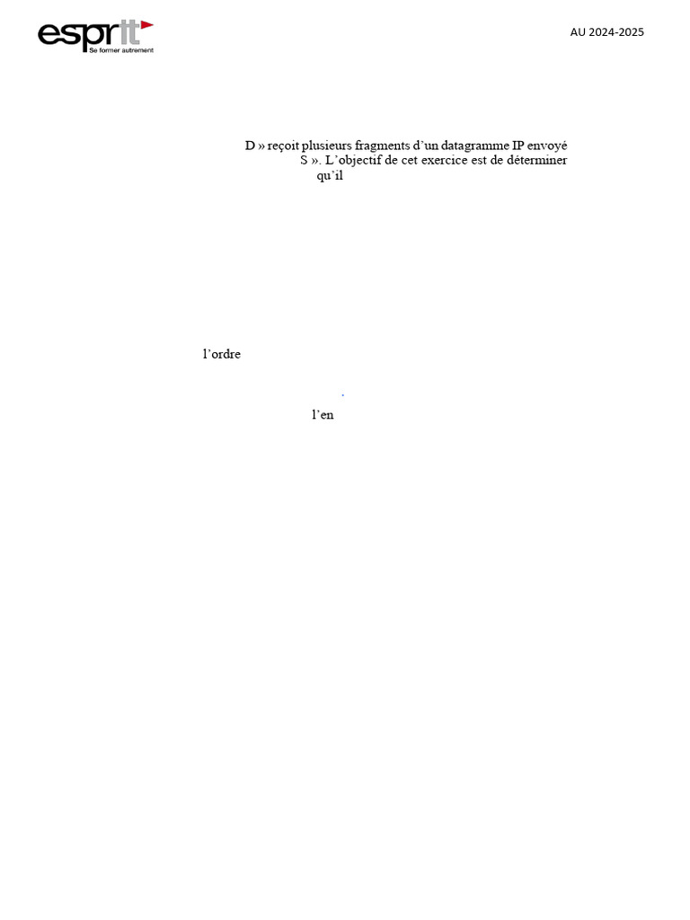 TD1 - Adressage - IPv4 24-25 | PDF