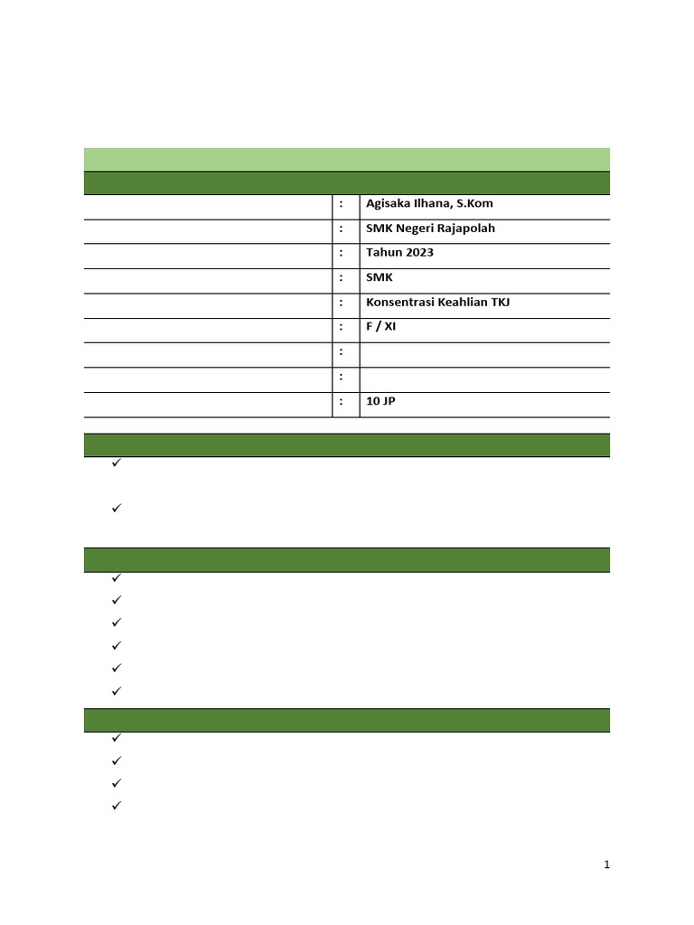 Modul Ajar Konke Materi Proxy Server | PDF