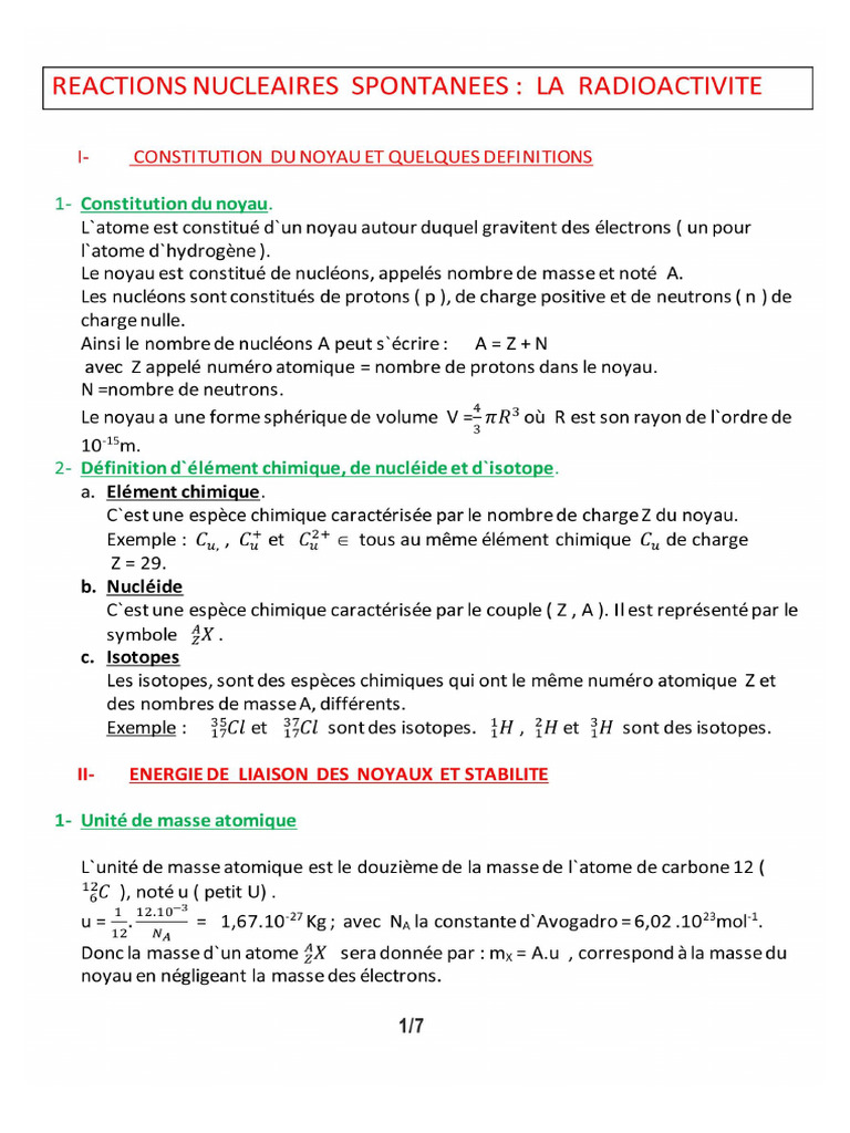Réaction Nucléaire | PDF