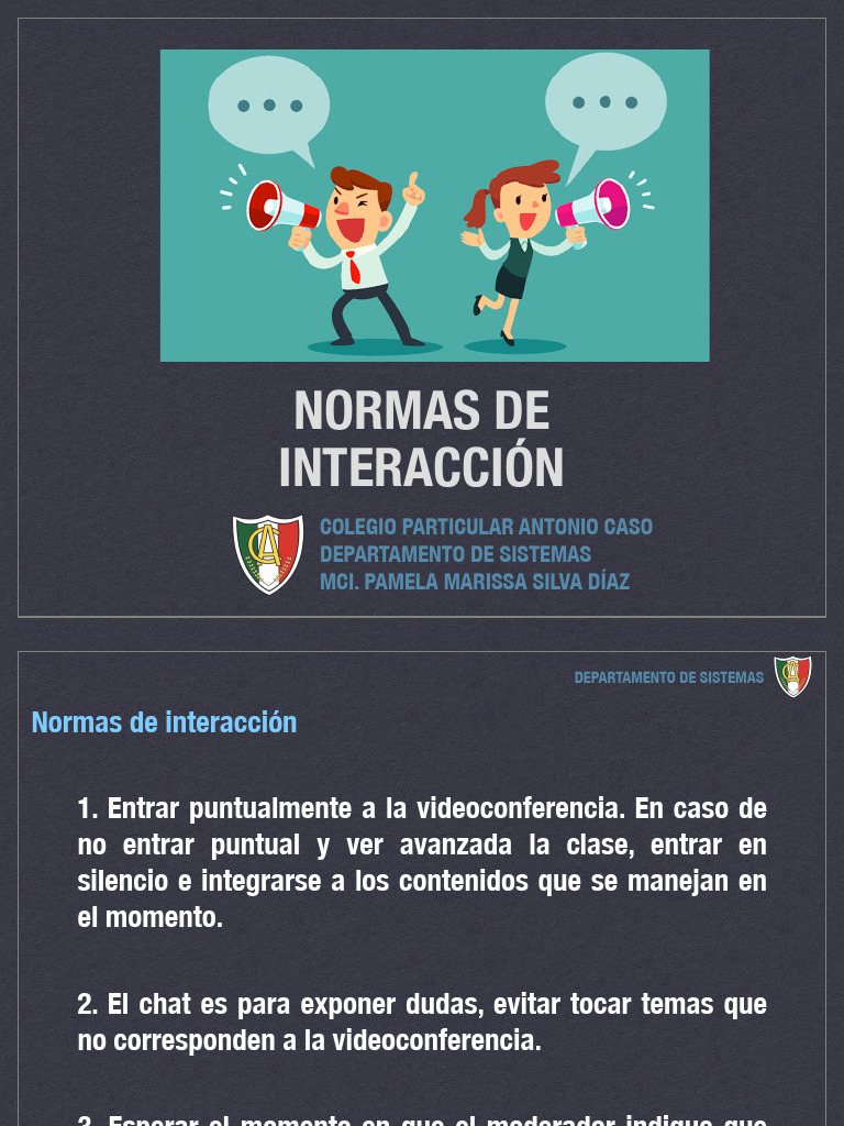 Normas de Interaccion | PDF