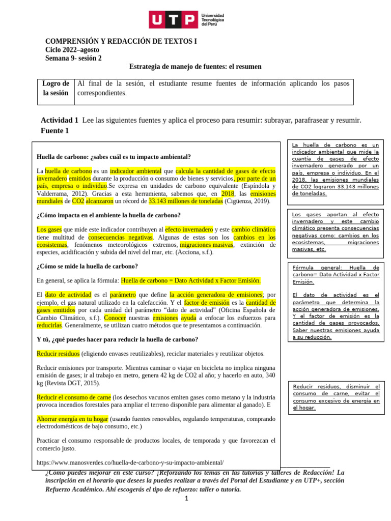S09.s2 El Resumen | PDF