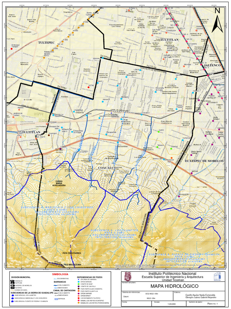 Mapa Hidrológico de Coacalco | PDF