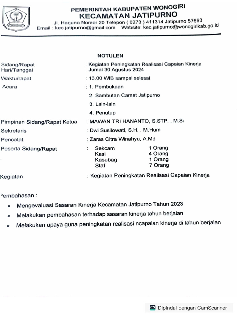 Notulen | PDF