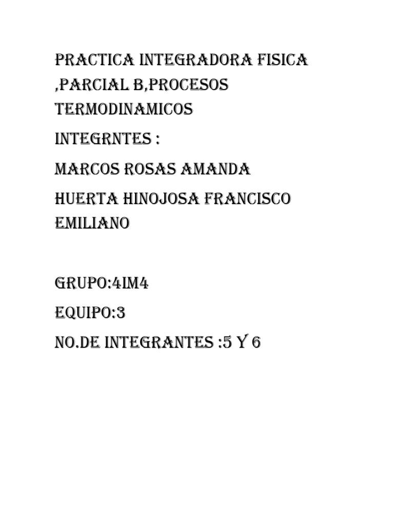 Practica Integradora Fisica | PDF