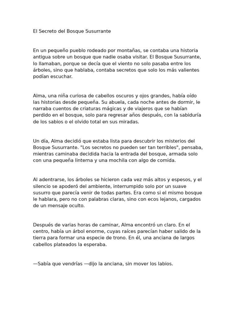 El Secreto Del Bosque Susurrante | PDF | Novela negra, policíaca y ...