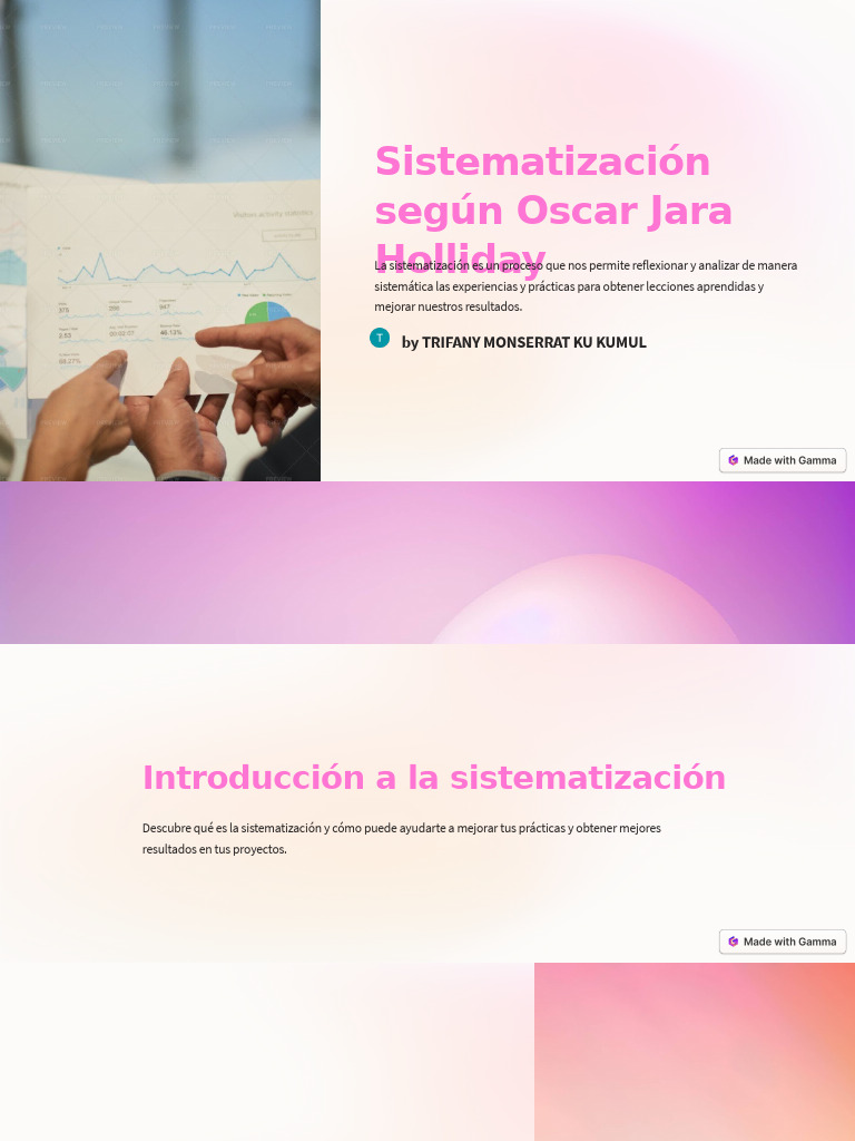 Sistematizacion Segun Oscar Jara Holliday | PDF