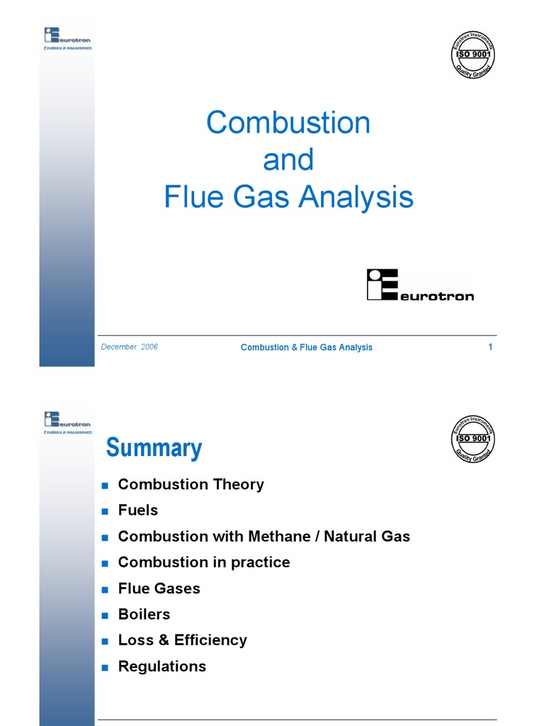 Combustion and Flue Gas Analysis Guide | PDF