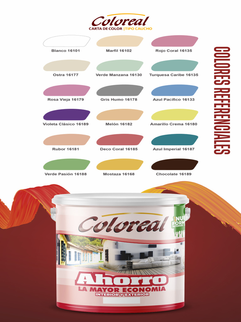 Carta de Colores Ahorro Super Economico Coloreal | PDF