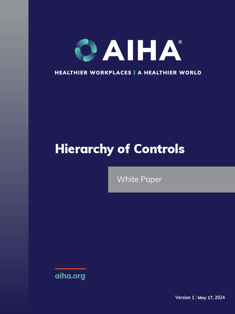 AIHA Hierarchy of Controls White Paper 1721787906 | PDF | Personal ...