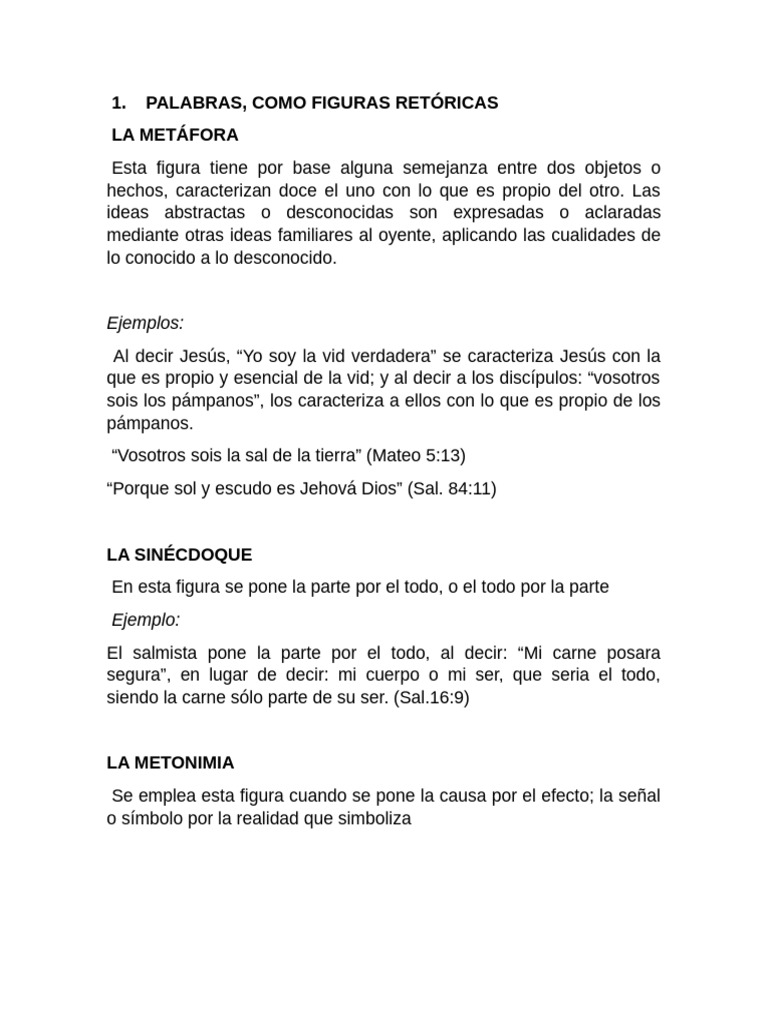 Figuras Retoricas | PDF