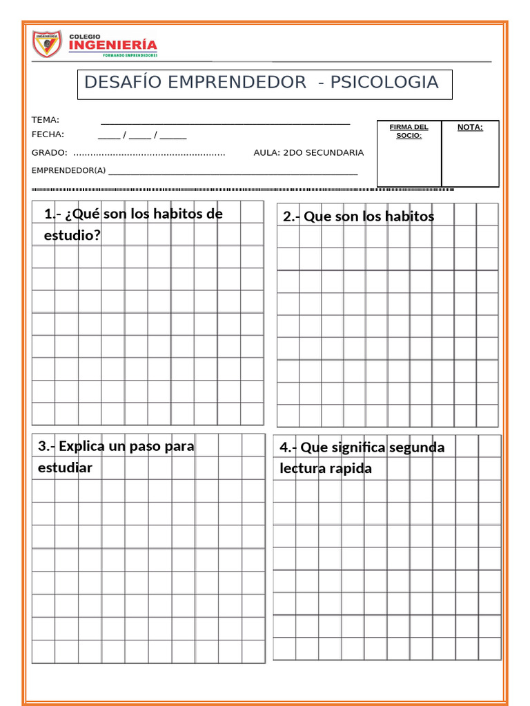 PSICO - DESAFIO - 2 SEC | PDF