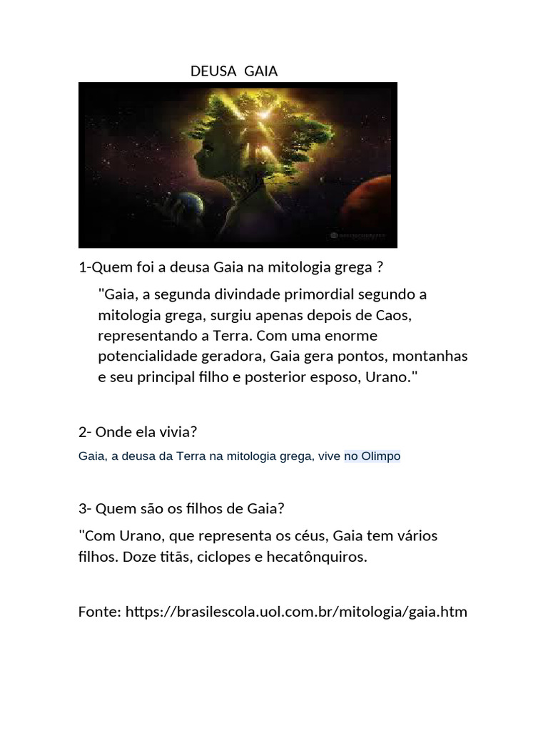Deusa Gaia | PDF