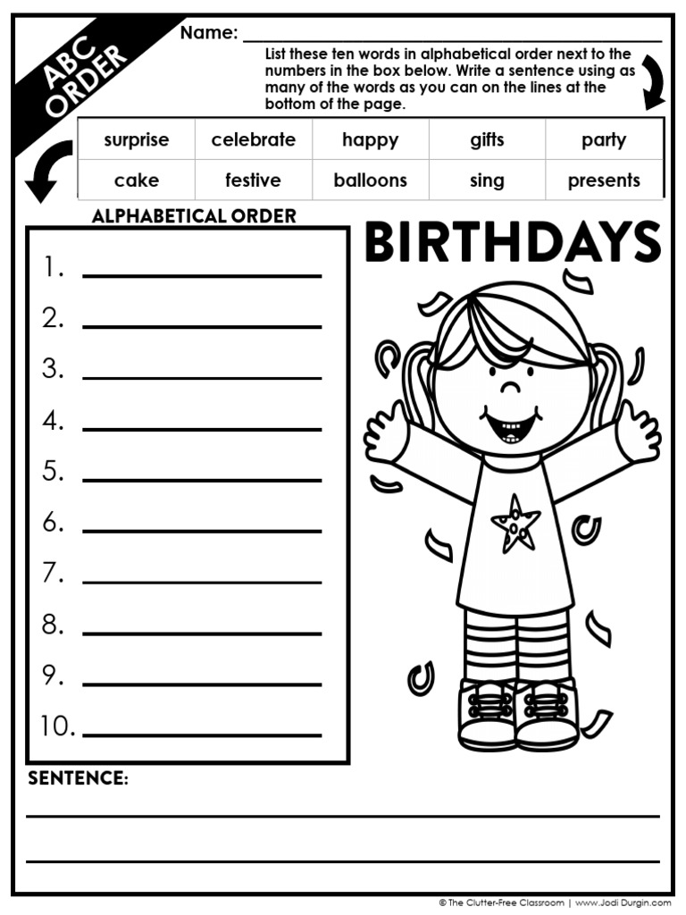 Birthday Activity Book | PDF