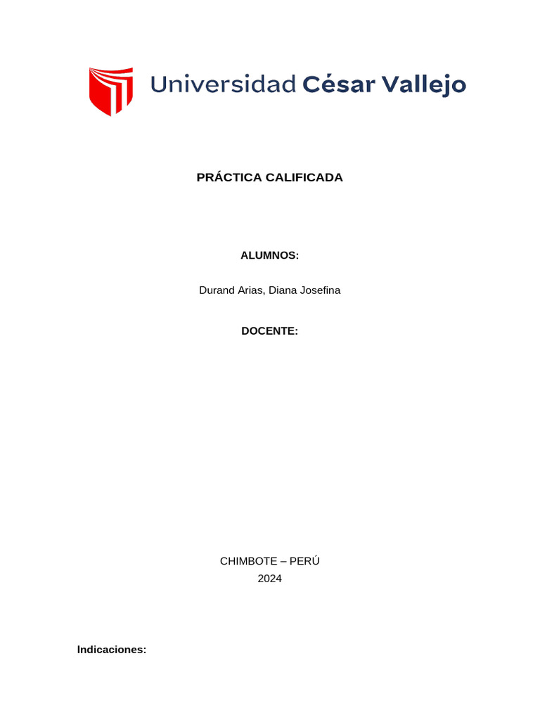 Práctica Calificada | PDF