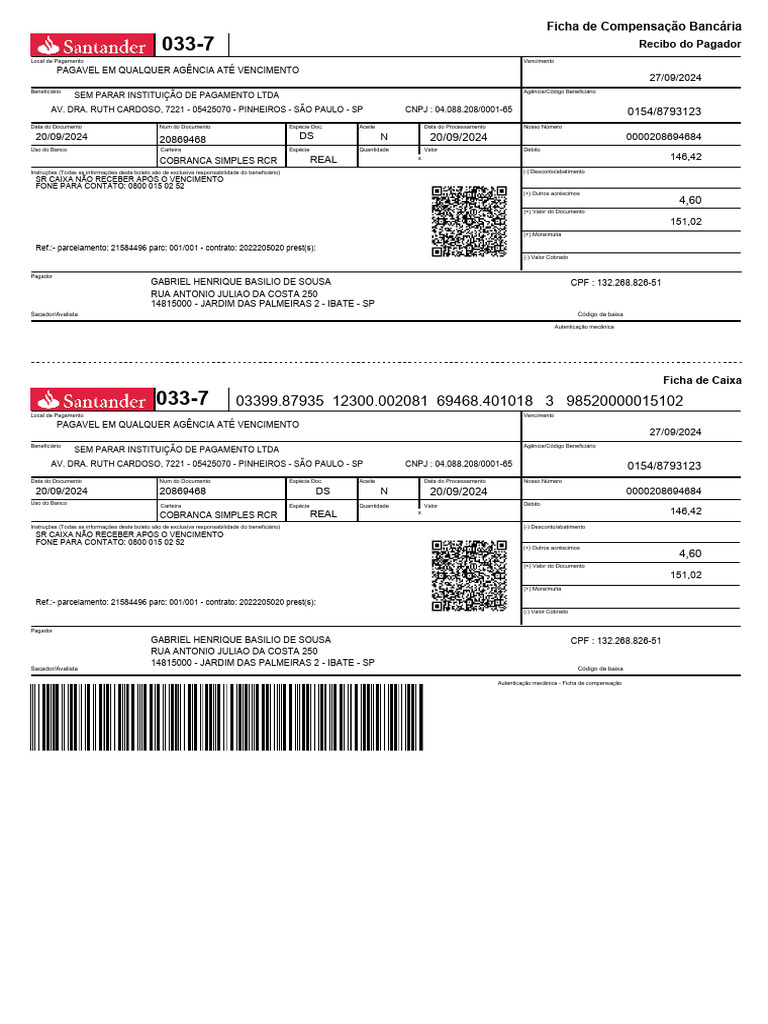 Boleto Sem Parar | PDF