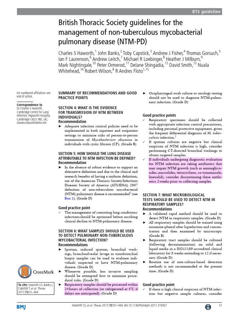 Bts Guideline 2017 | PDF