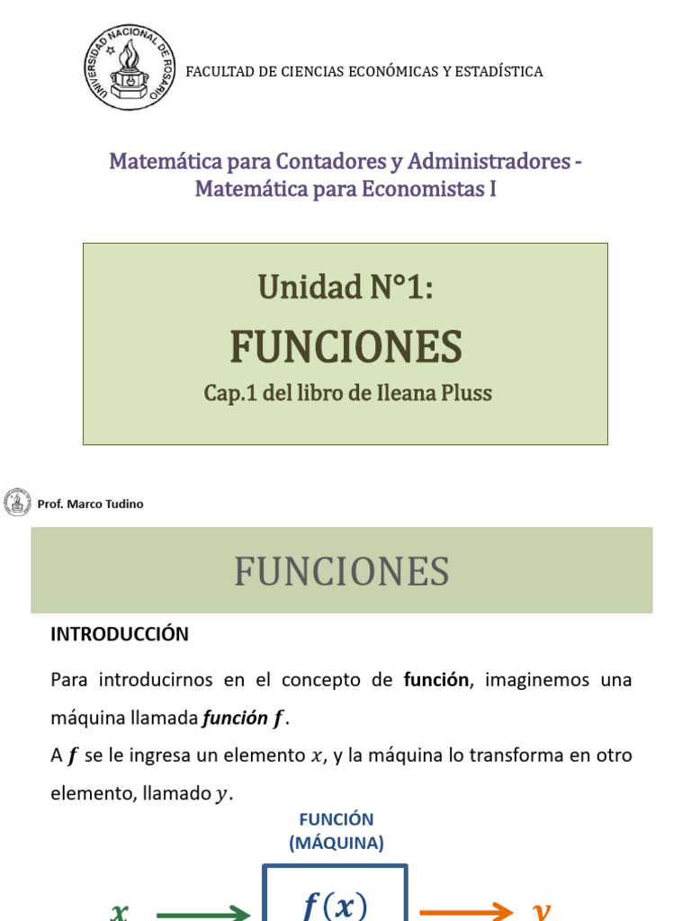 Capitulo 1 - Funciones | PDF