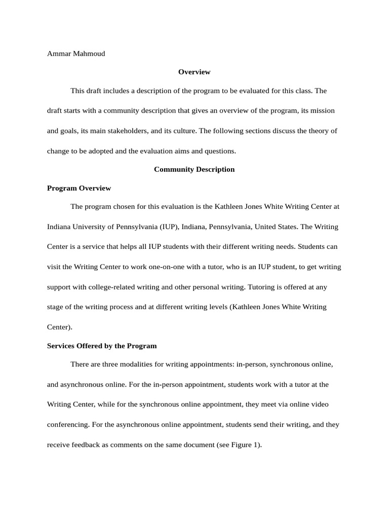 Evaluation Draft | PDF