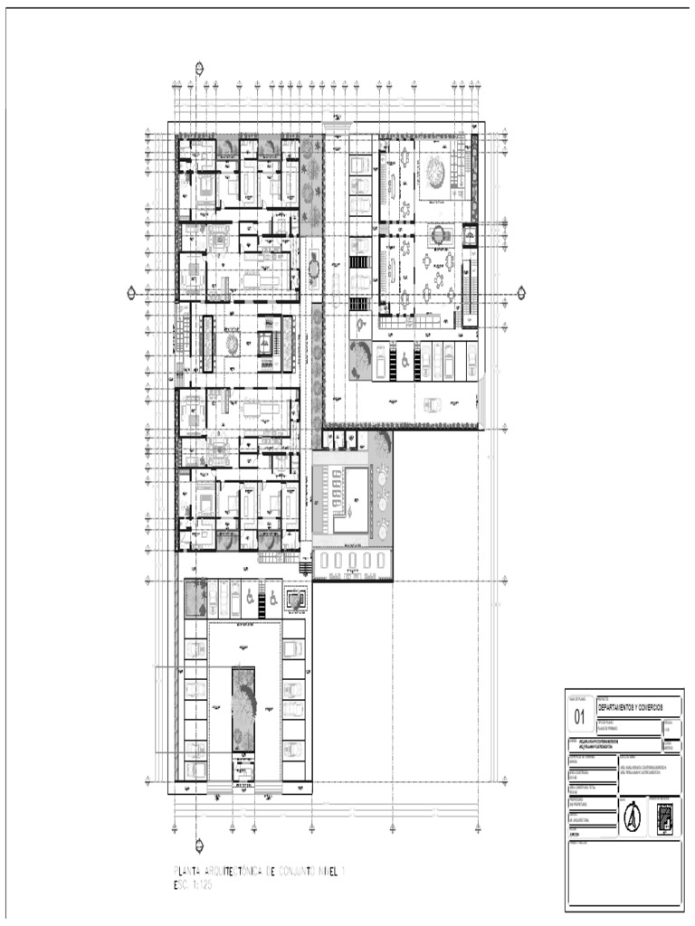 Planimetria De Proyecto De Edificio De Uso Mixto Pdf