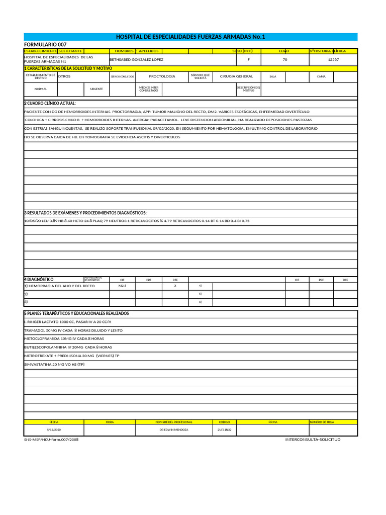 Formularios MSP | PDF