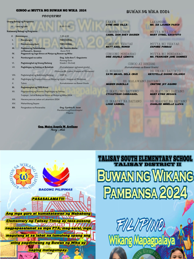 Buwan NG Wika 2024 | PDF