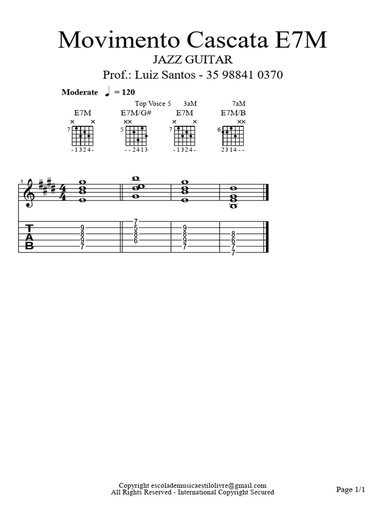 Movimento Cascata E7M | PDF