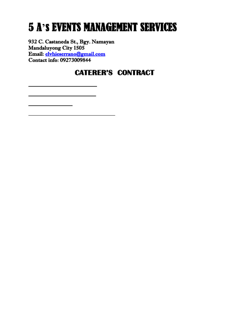Rainforest Event Proposal | PDF